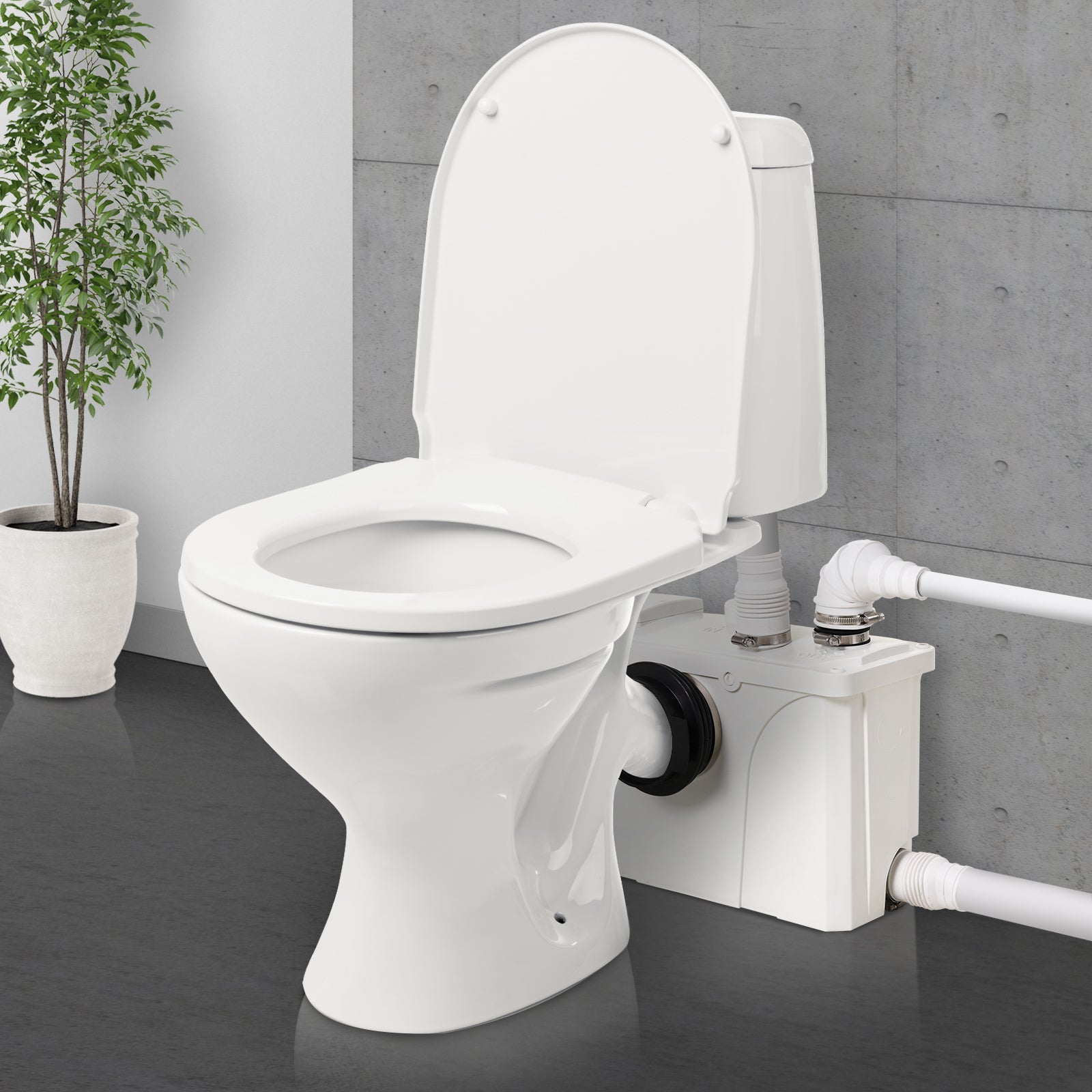 Homcom 700W Sewerage Pump Macerator Toilet Waste Water Pump Sanitary S ...