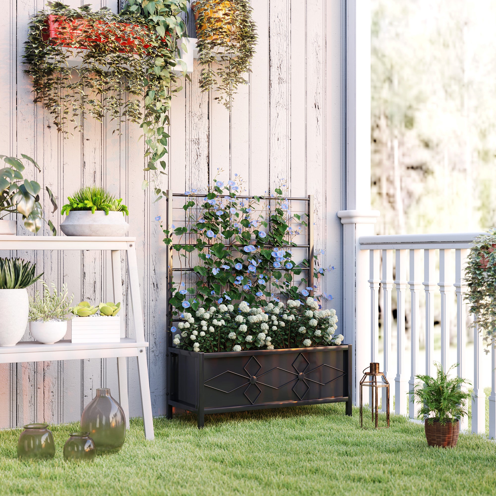 Galvanised Steel Trough Planters | Large Metal Garden Troughs UK ...