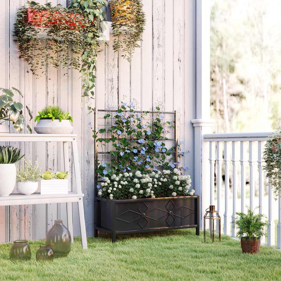 Galvanised Steel Trough Planters | Large Metal Garden Troughs UK ...