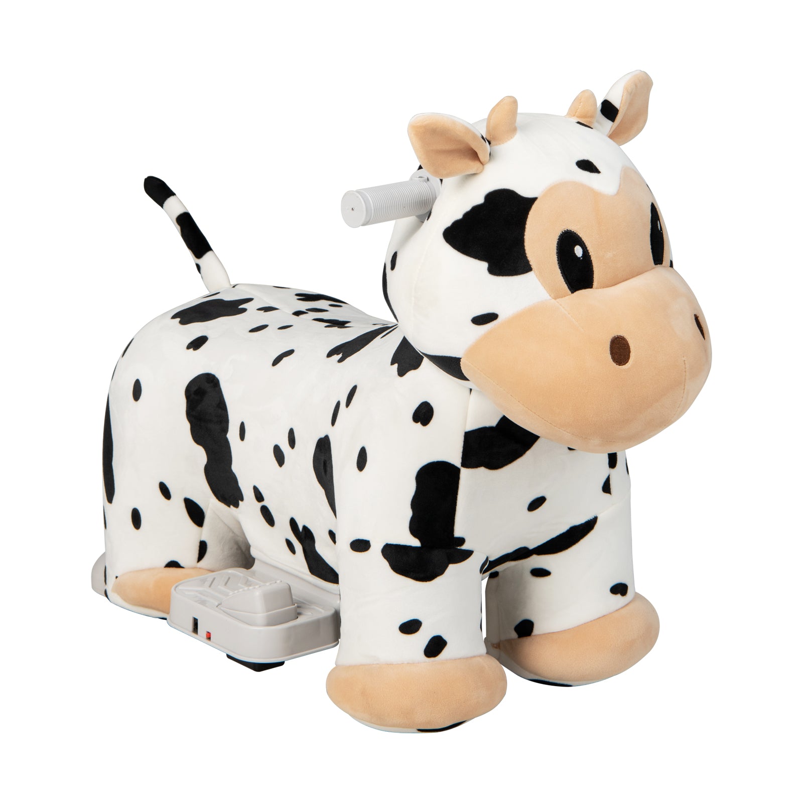 6V Electric Animal Ride On Toy with Music Function-White – GardenArch