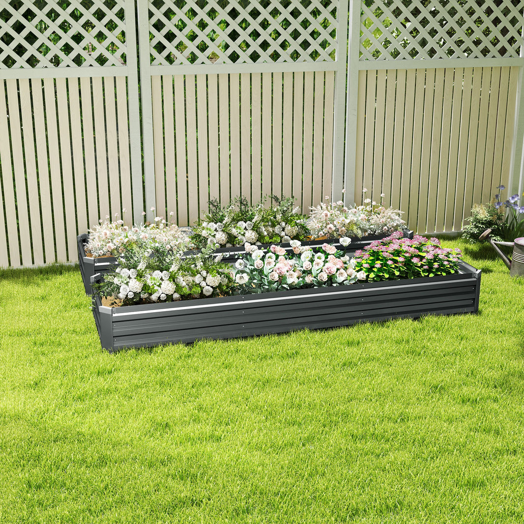 Galvanised Steel Trough Planters | Large Metal Garden Troughs UK ...