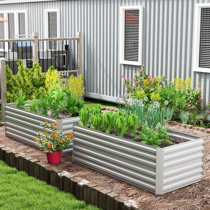 Galvanised Steel Trough Planters | Large Metal Garden Troughs UK ...
