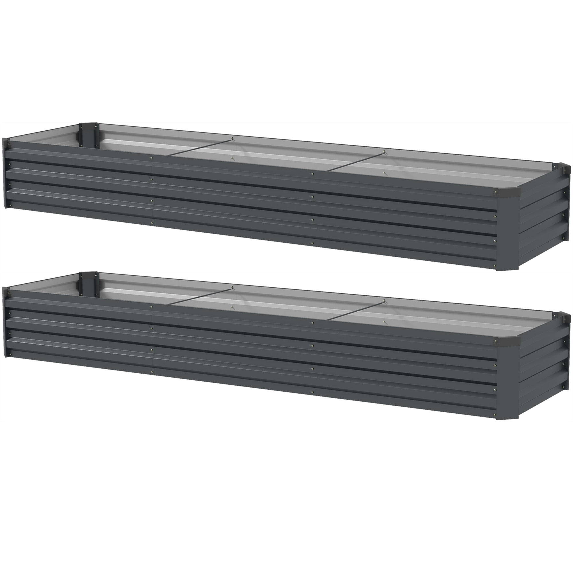 Galvanised Steel Trough Planters | Large Metal Garden Troughs UK ...