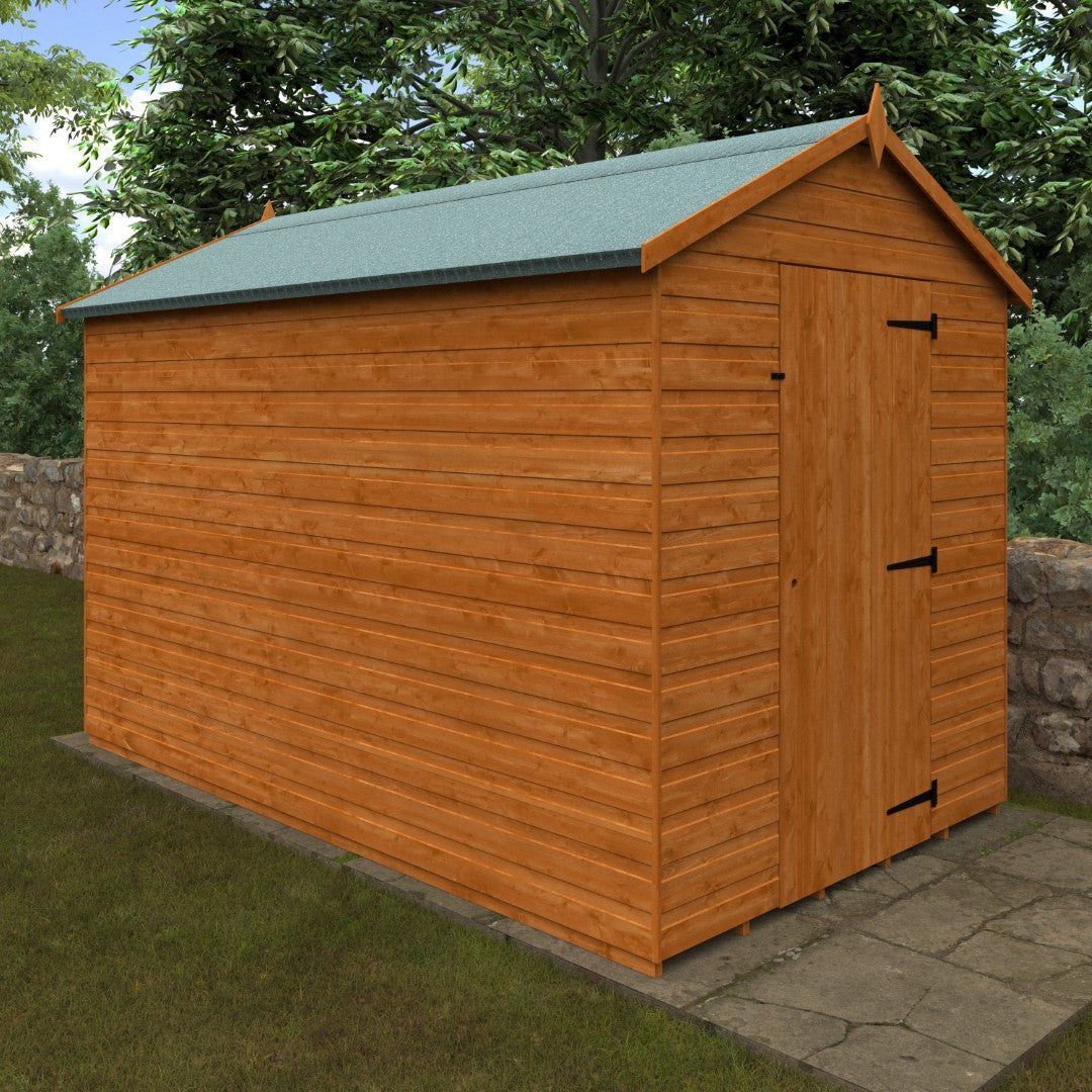 Sturdy 10x6 Apex Shed with Windowless Design for Secure Storage ...