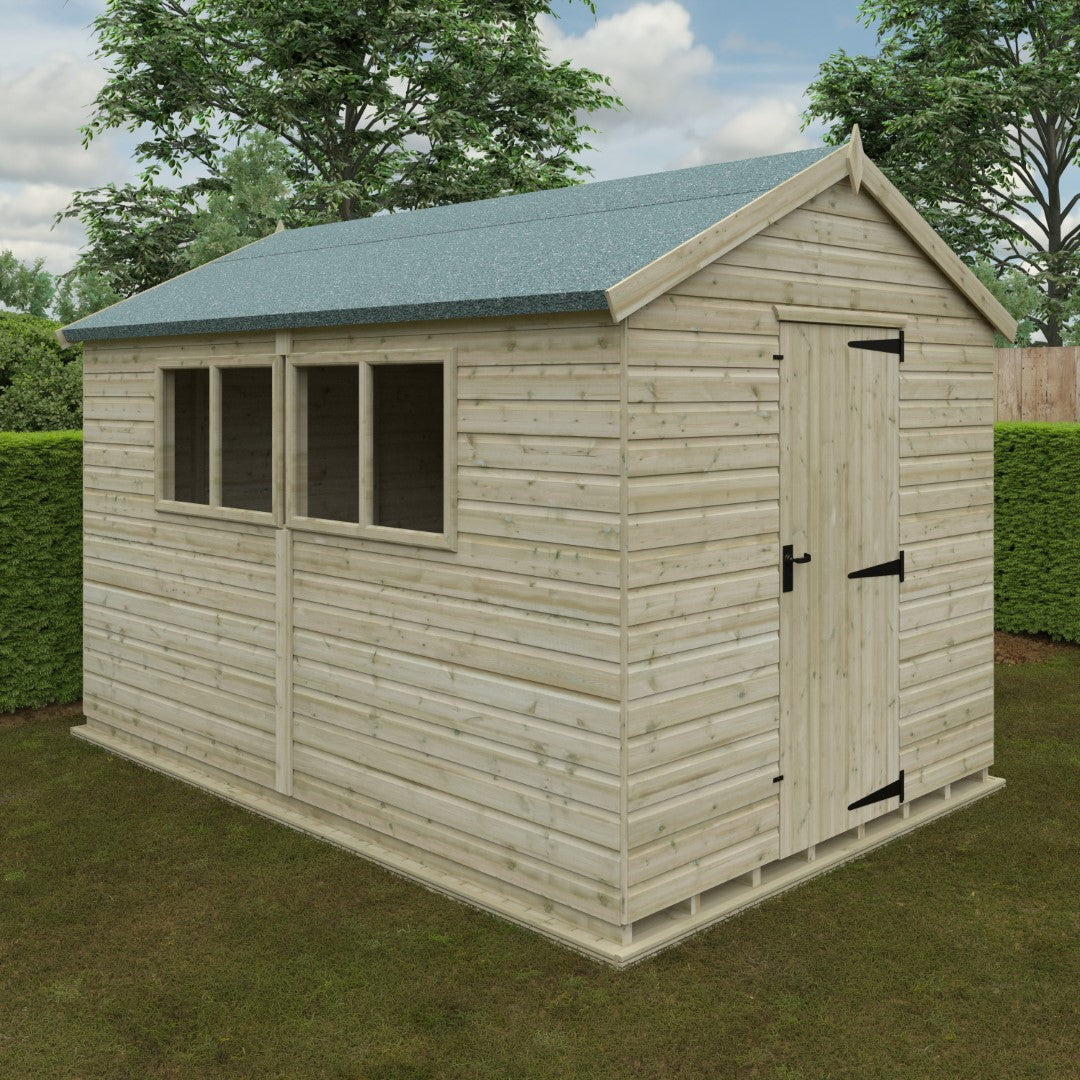 Spacious 12x8 Apex Premier Shed for Your Garden Storage – GardenArch
