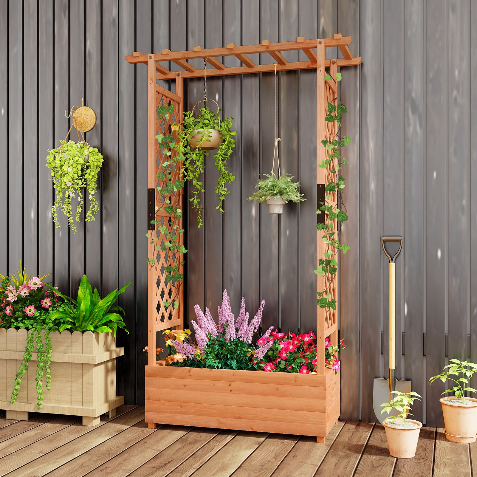 Wooden Above Ground Planter