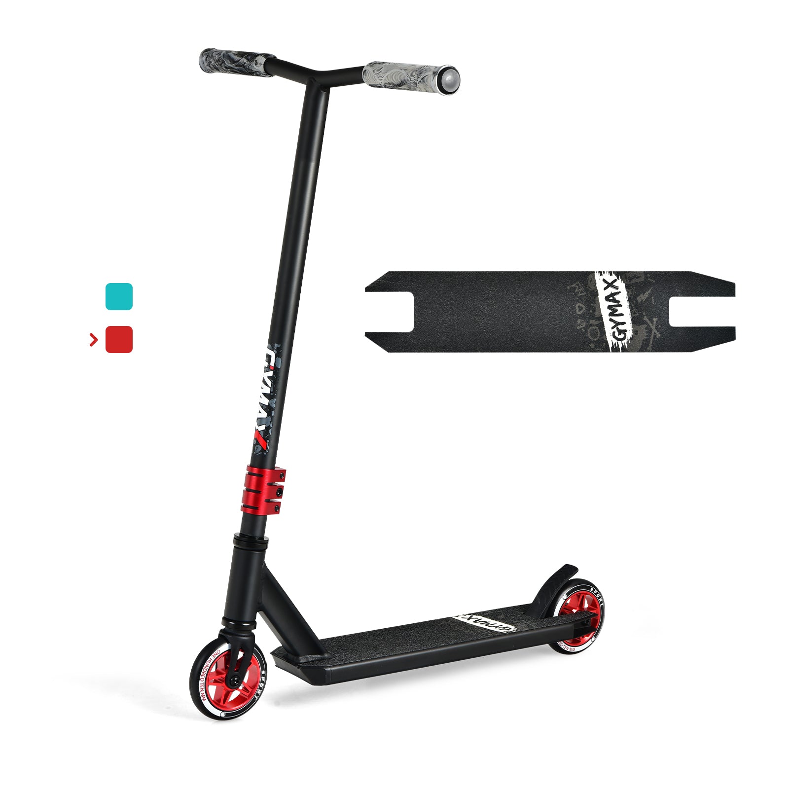 Pro Stunt Scooter with Luminous Aluminum Deck -Red – GardenArch