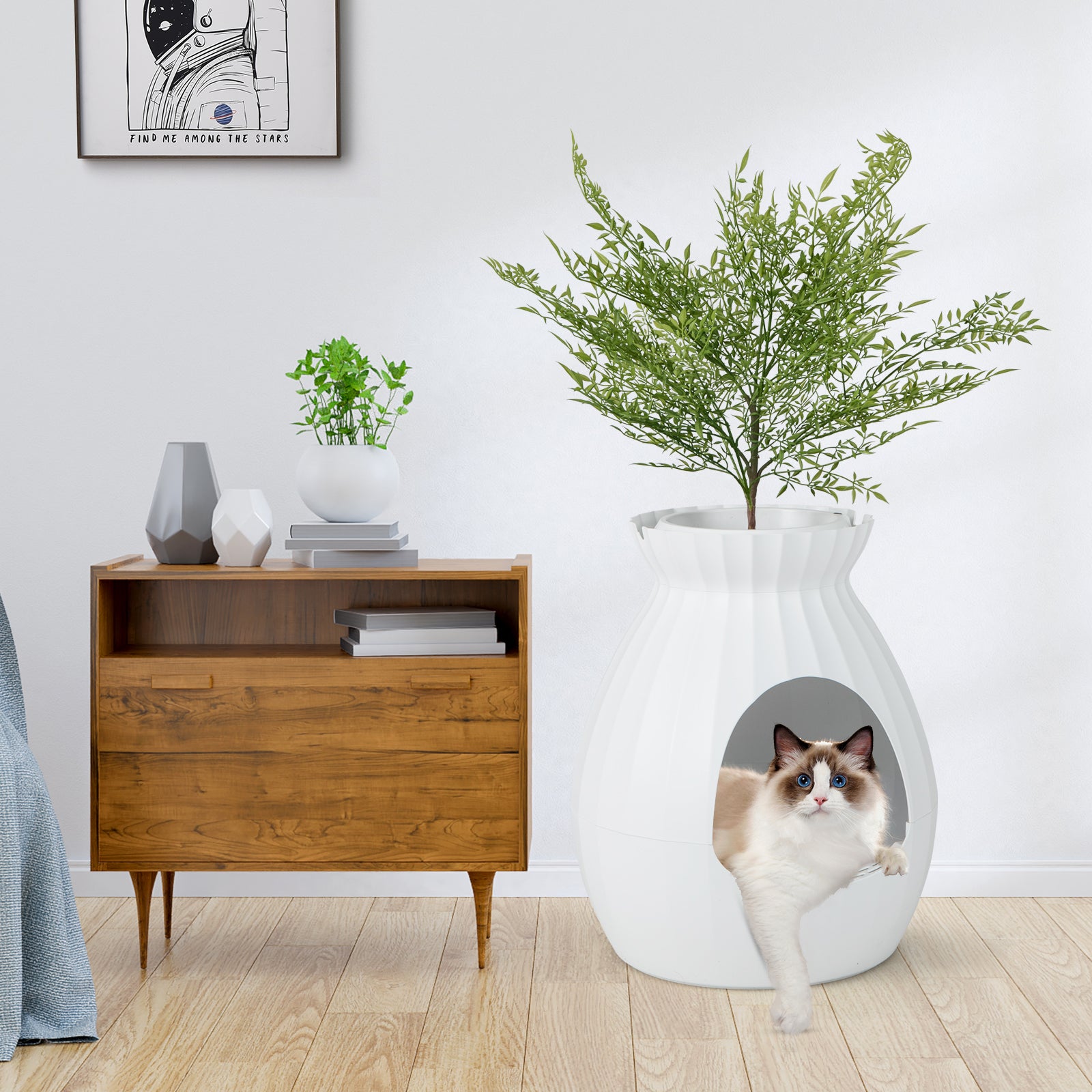 Plant Pot Cat Litter Box with Odor Removal System – GardenArch