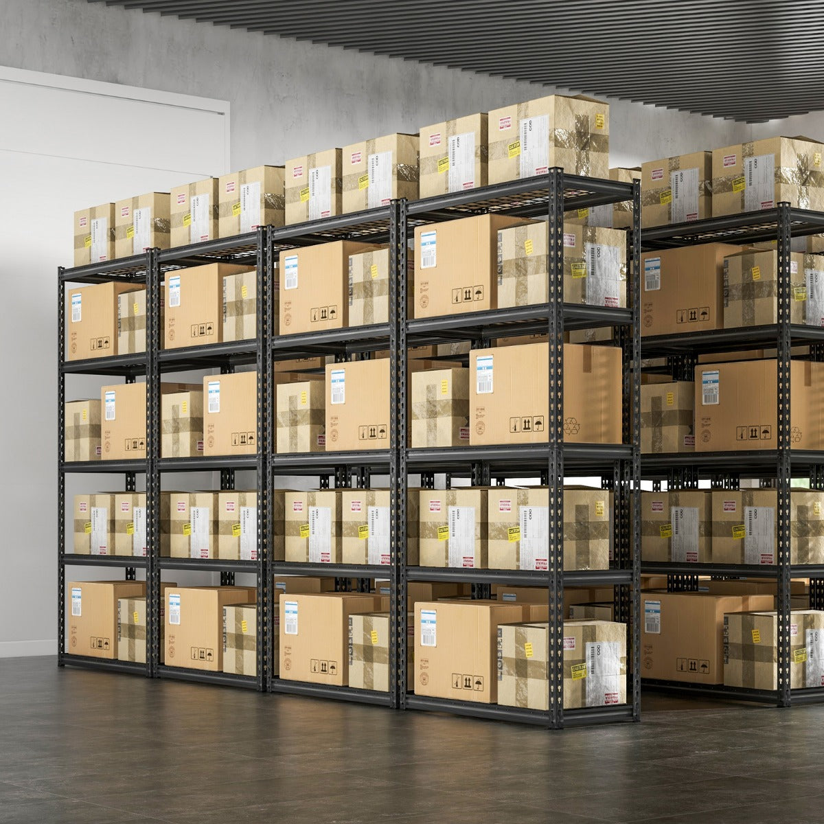 Heavy Duty Wire Storage Racks with Anti-slip Foot Pad for Warehouse Ki ...