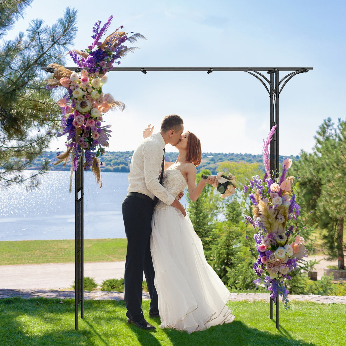 Metal Archway for Climbing Plants for Wedding Ceramony Party Backyard ...