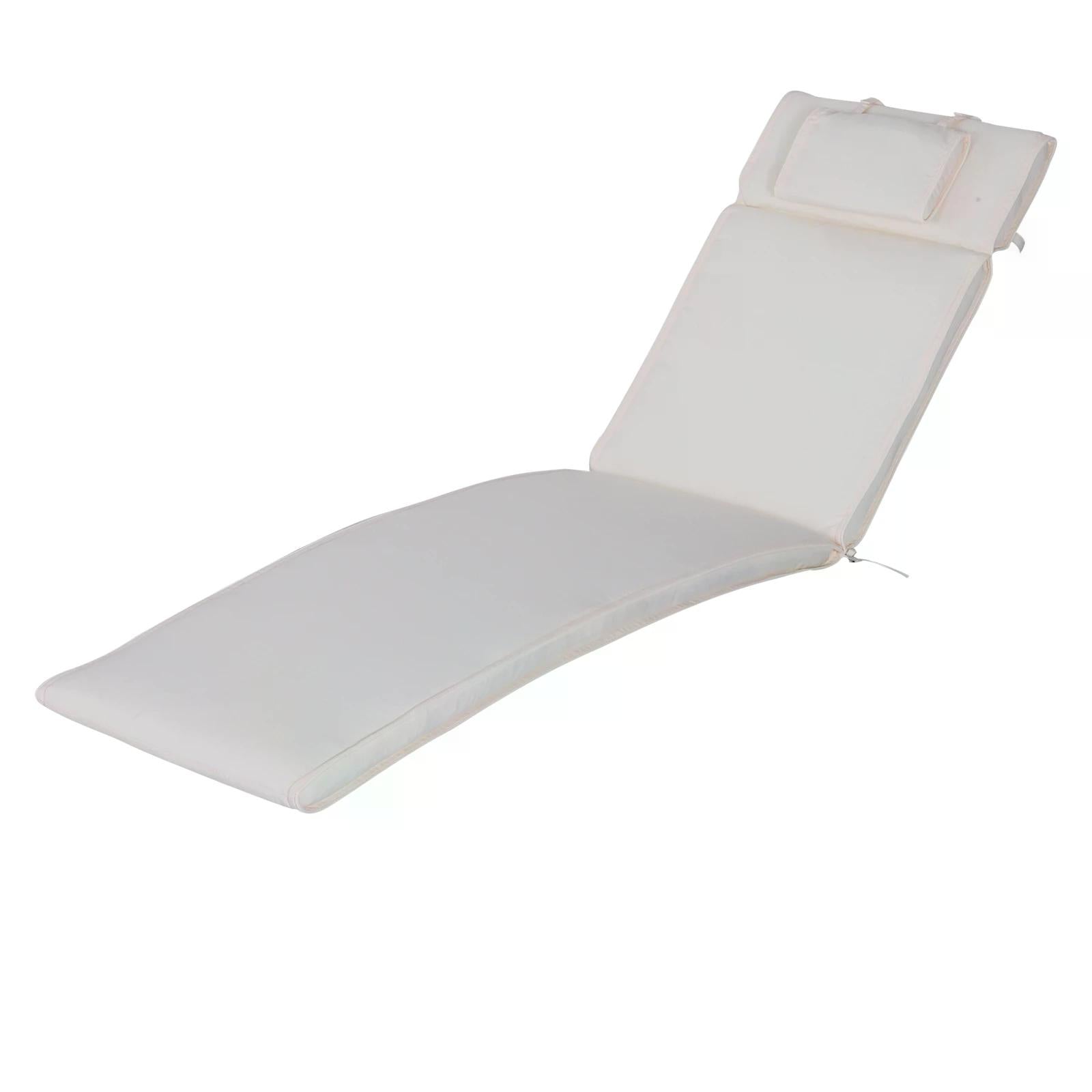 Outsunny Garden Sun Lounger Chair Cushion Reclining Relaxer Indoor ...