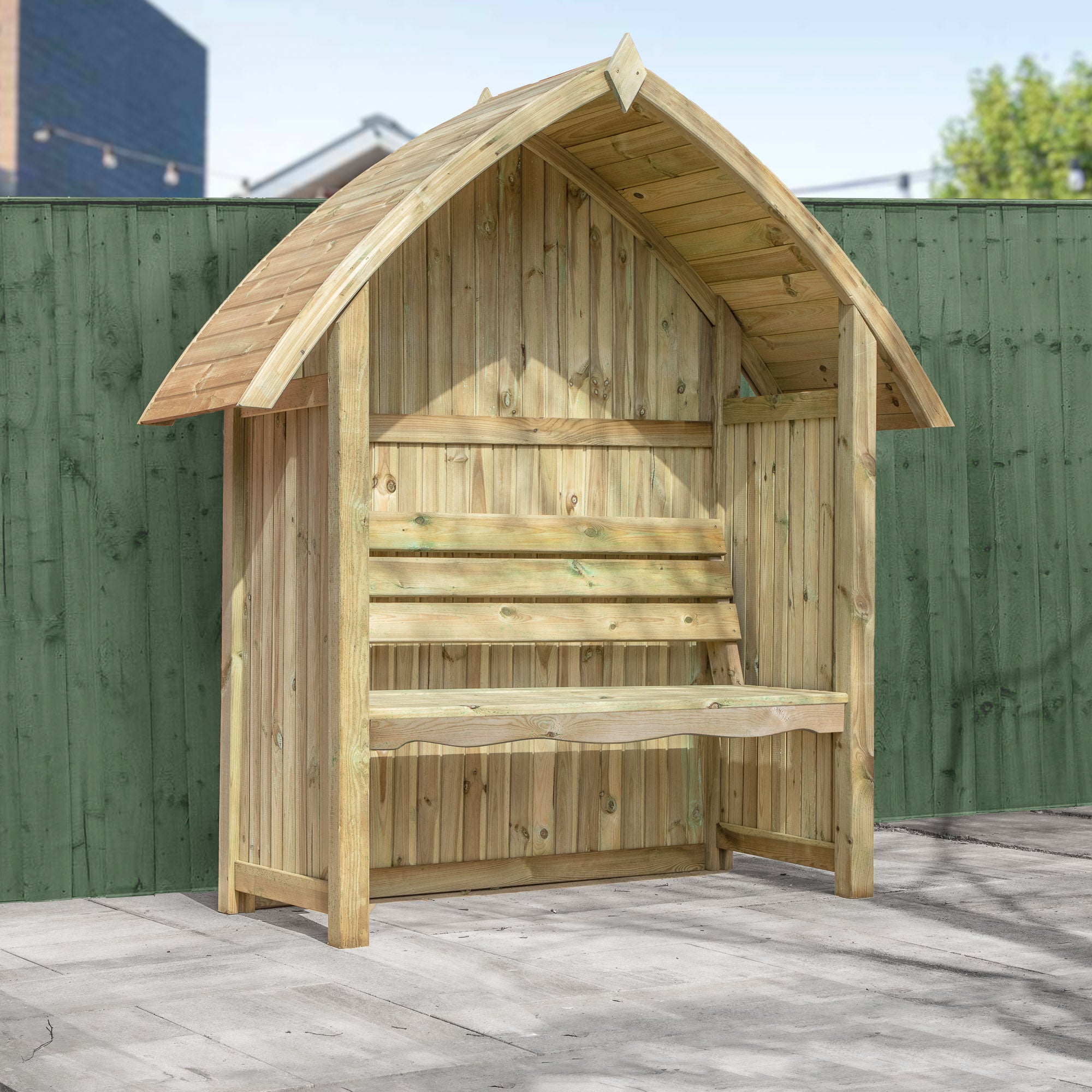 Premium Arch Top Arbour Seat – GardenArch