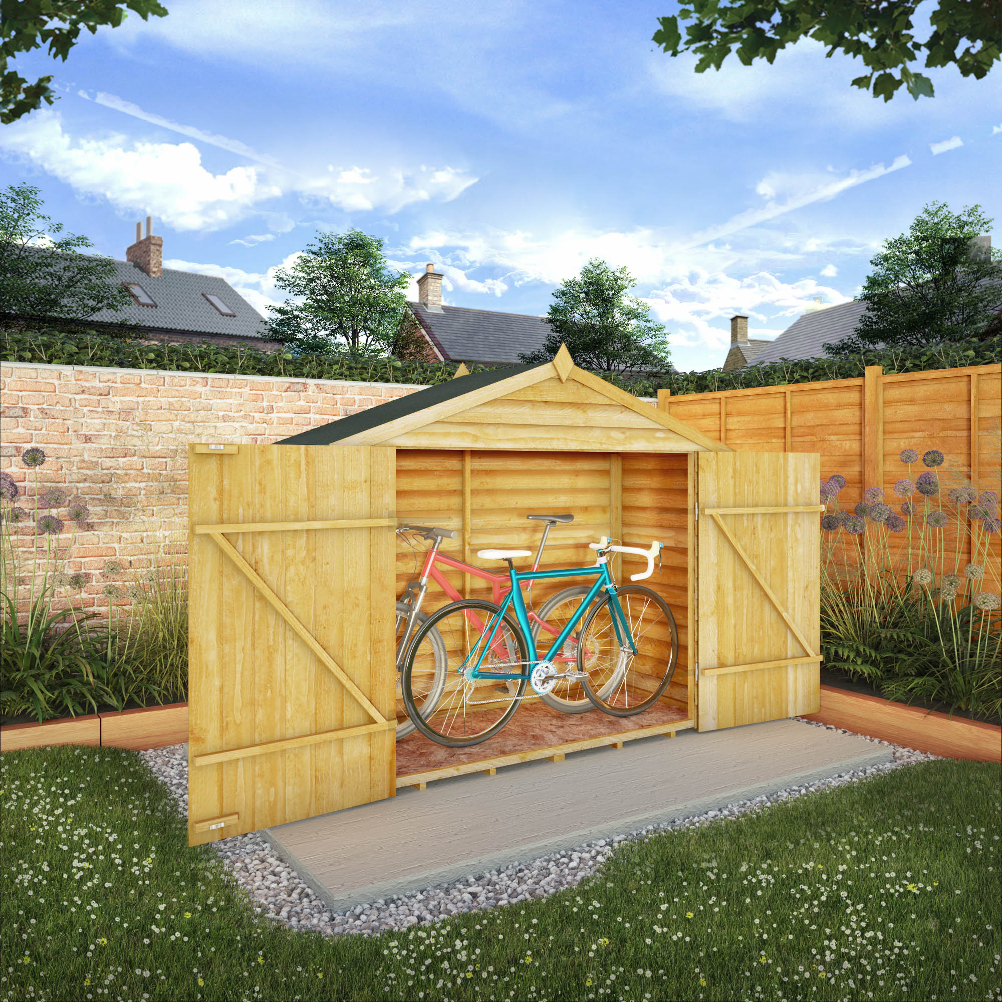 3 X 7 Overlap Apex Bike Store – GardenArch