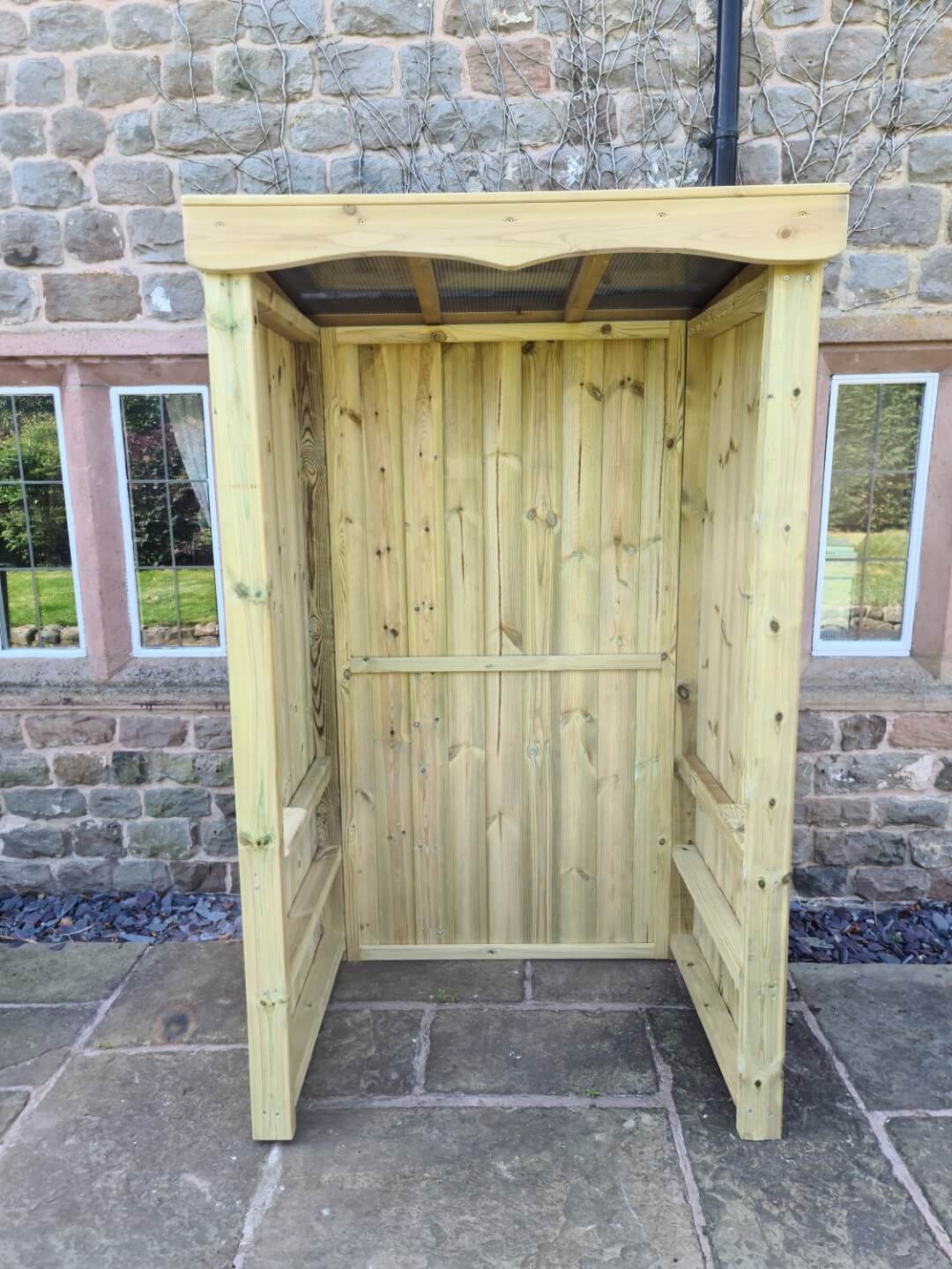 Small Poly Smoking Shelter | Wooden Smoking Room UK | GardenArch ...