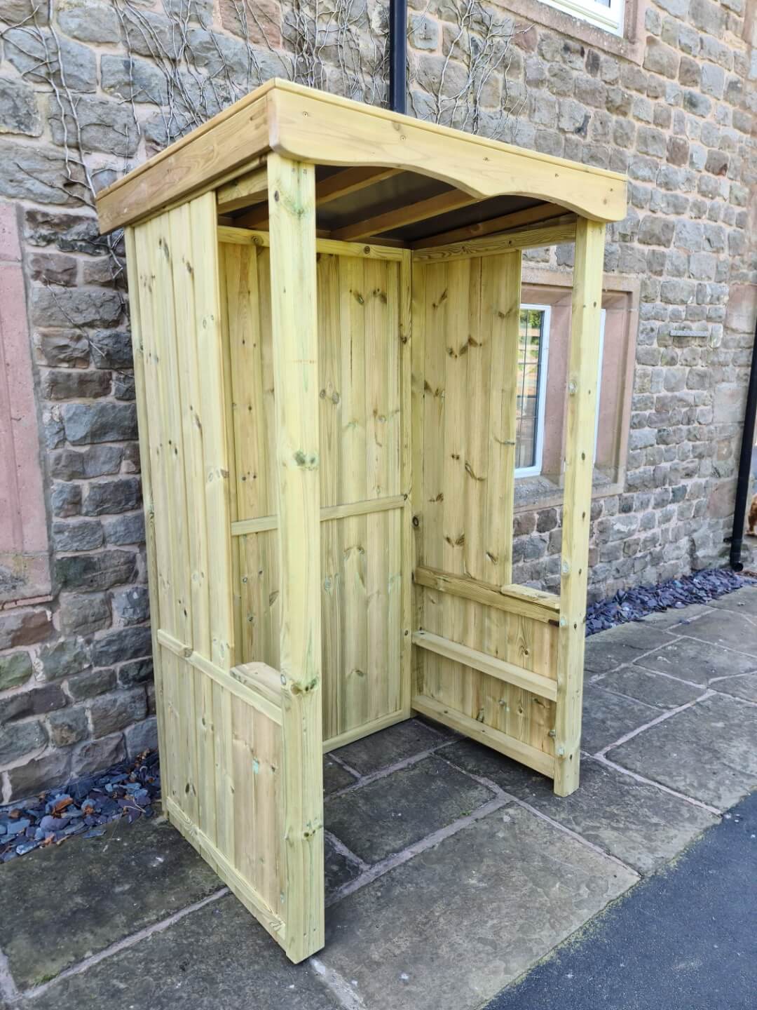Small Poly Smoking Shelter | Wooden Smoking Room UK | GardenArch ...