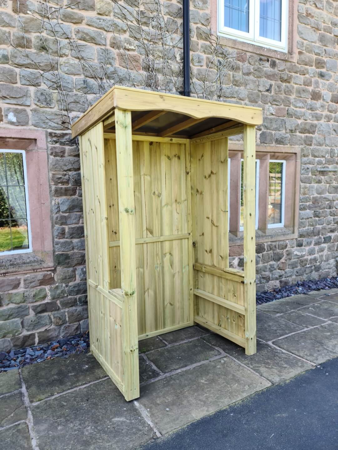 Small Poly Smoking Shelter | Wooden Smoking Room UK | GardenArch ...