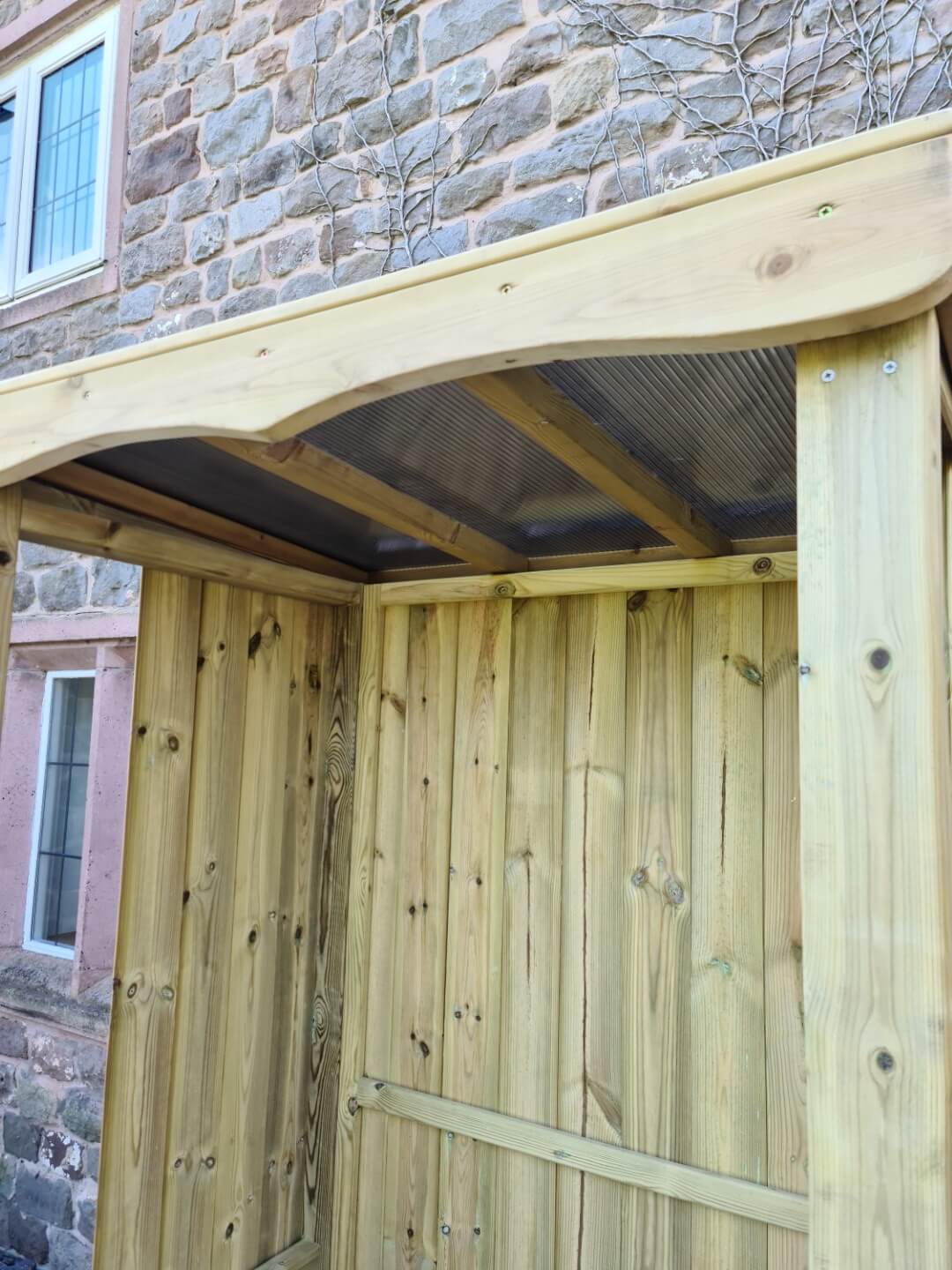 Small Poly Smoking Shelter | Wooden Smoking Room UK | GardenArch ...
