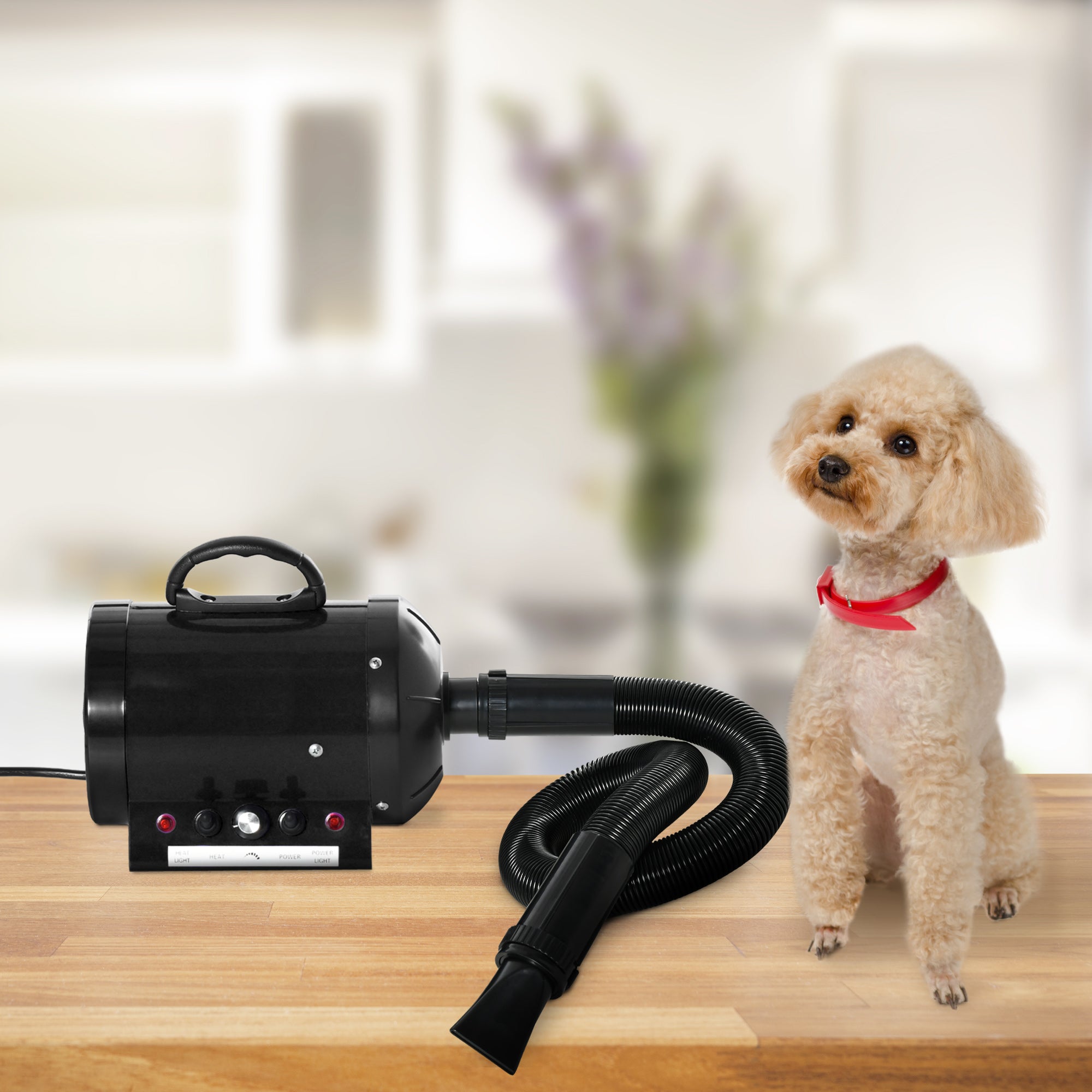 PawHut 2800W Dog Hair Dryer Pet Grooming Blaster Water Blower Dryer wi ...
