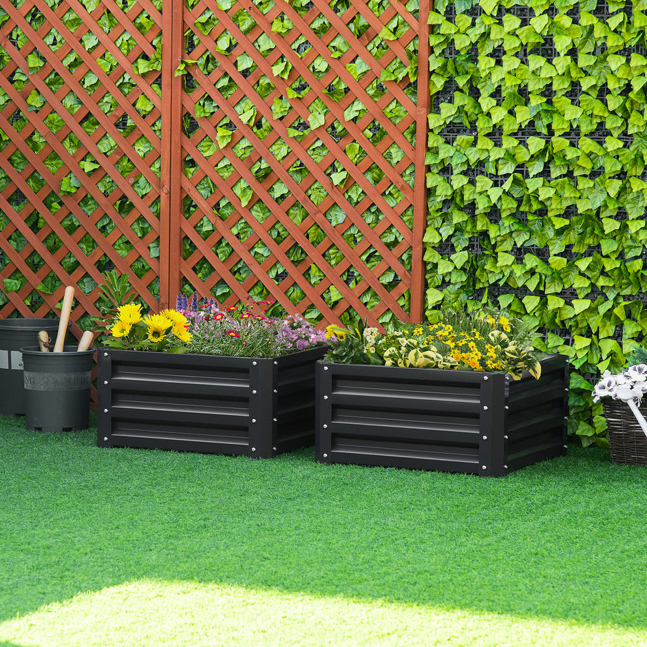 Galvanised Steel Trough Planters | Large Metal Garden Troughs UK ...