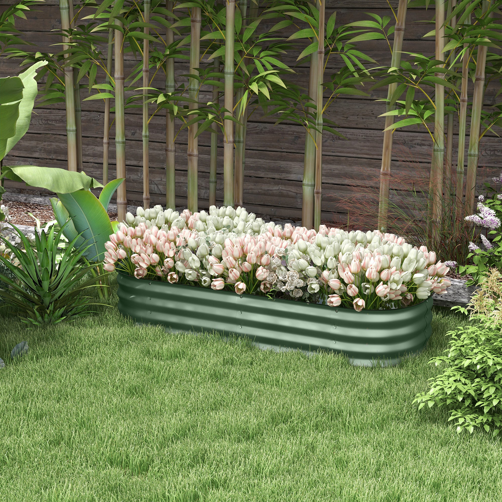 Galvanised Steel Trough Planters | Large Metal Garden Troughs UK ...